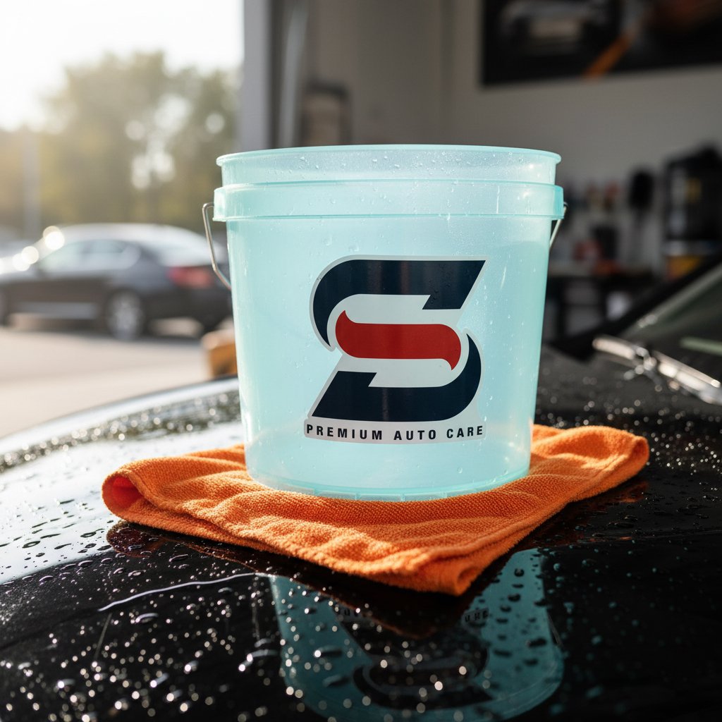 Blue 3.5 Gallon Wash Bucket with Grit Guard - EMS Monrovia Detailing