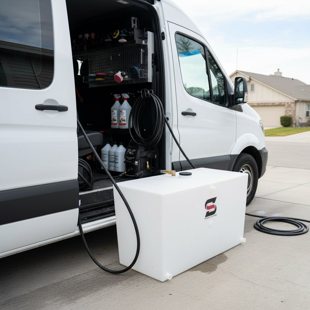 Slim 50 Gallon Low-Profile Water Tank - EMS Monrovia Detailing